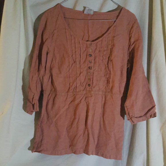 color me cotton | Tops | Click By Color Me Cotton Pleated Front Blouse ...